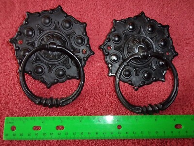 2 Large Ring Style Drawer Pull Dresser Handles A.8444 DC Vintage ...