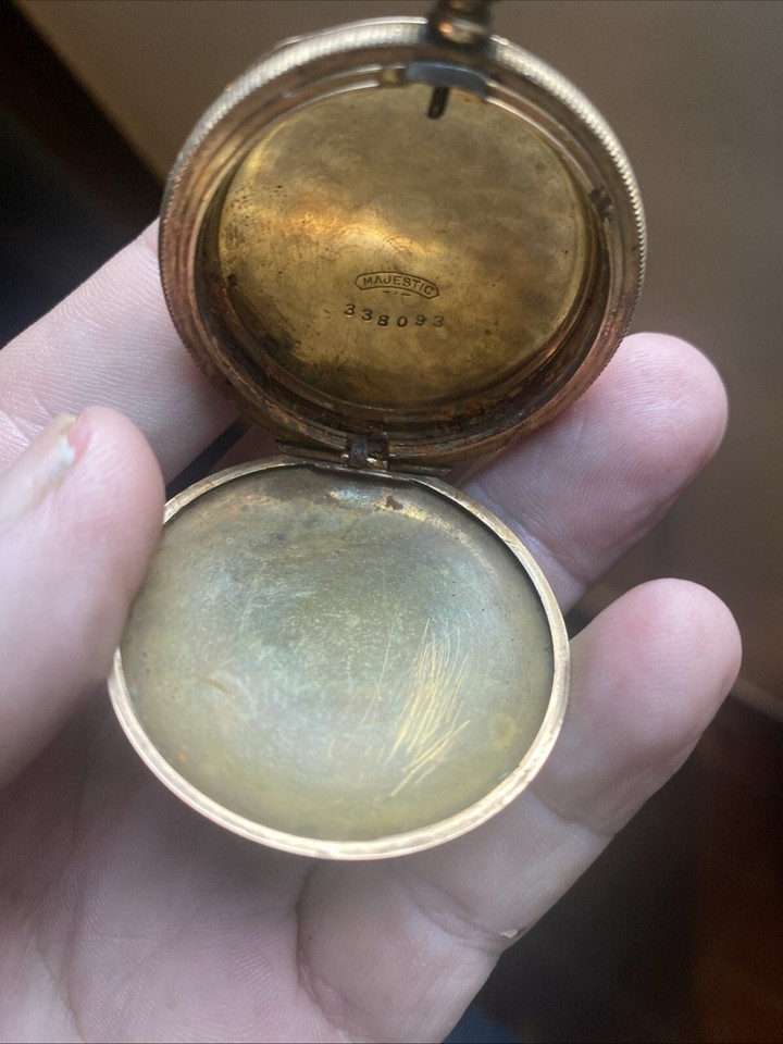 ANTIQUE MAJESTIC POCKET WATCH CASE ONLY As Is | eBay