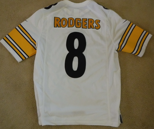 2025 AARON RODGERS STEELERS NIKE JERSEY ALL SEWN SIZE LARGE NEVER WORN ...