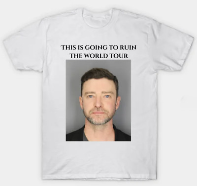 Justin Timberlake Mug Shot World Tour Back NSYNC T-shirt Unisex S-3XL ...