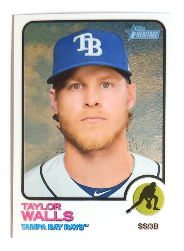 2022 Topps Heritage High Number Taylor Walls Chrome /999 parallel #607 ...