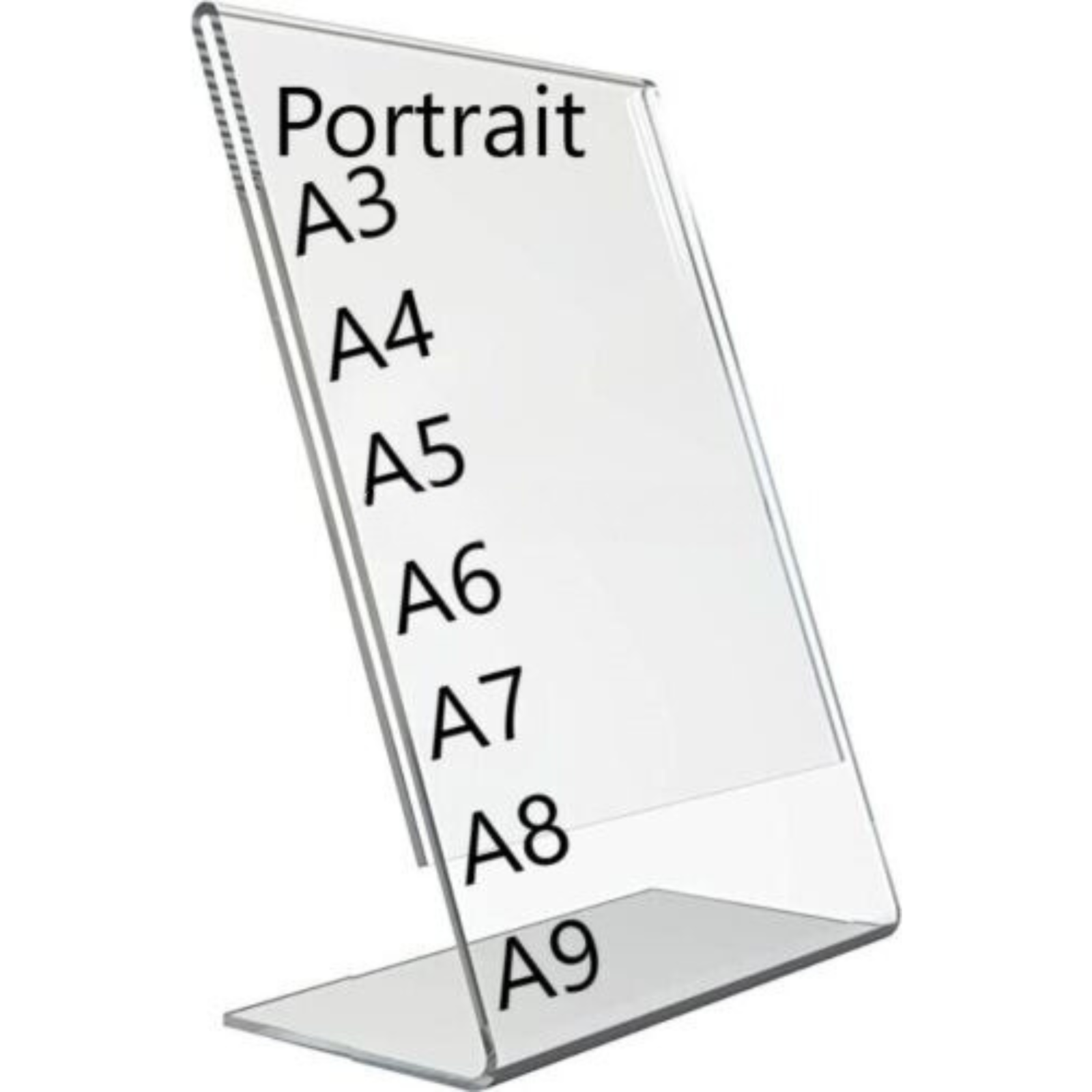 Acrylic Counter Poster Holder Perspex Leaflet Display Stand A3 A4 A5 A6 ...