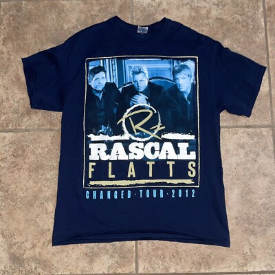 Rascal Flatts 2012 tour shirt short sleeve graphic T-Shirt men’s size ...