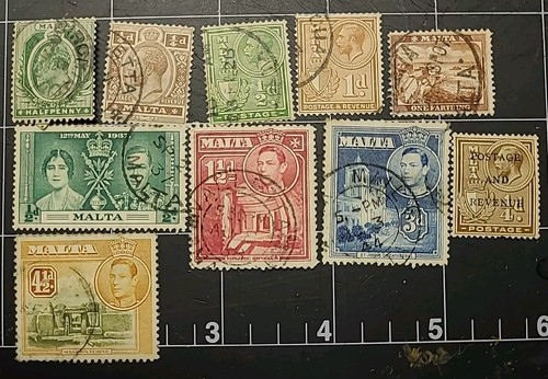 10 Old Malta Stamps Used | eBay