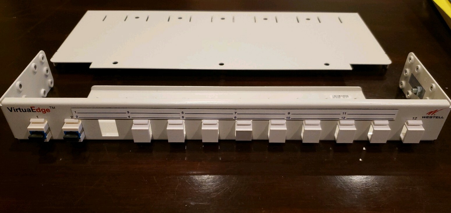 Westell VitualEdge Ethernet Connectivity Panel 12-Port Rack Mount A90 ...