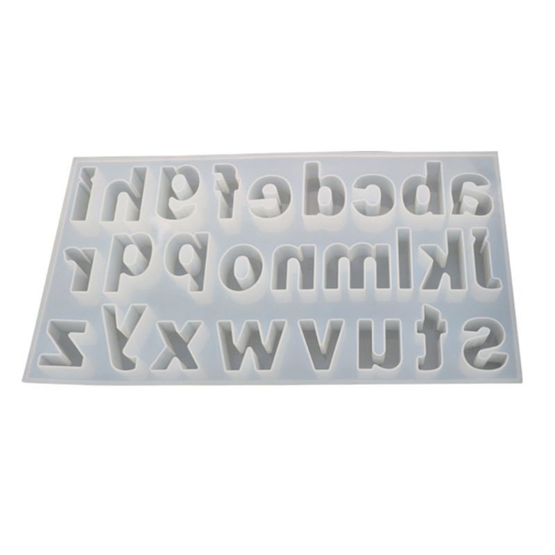 Letter Resin Molds Alphabet Silicone Casting Mold for DIY Keychains ...