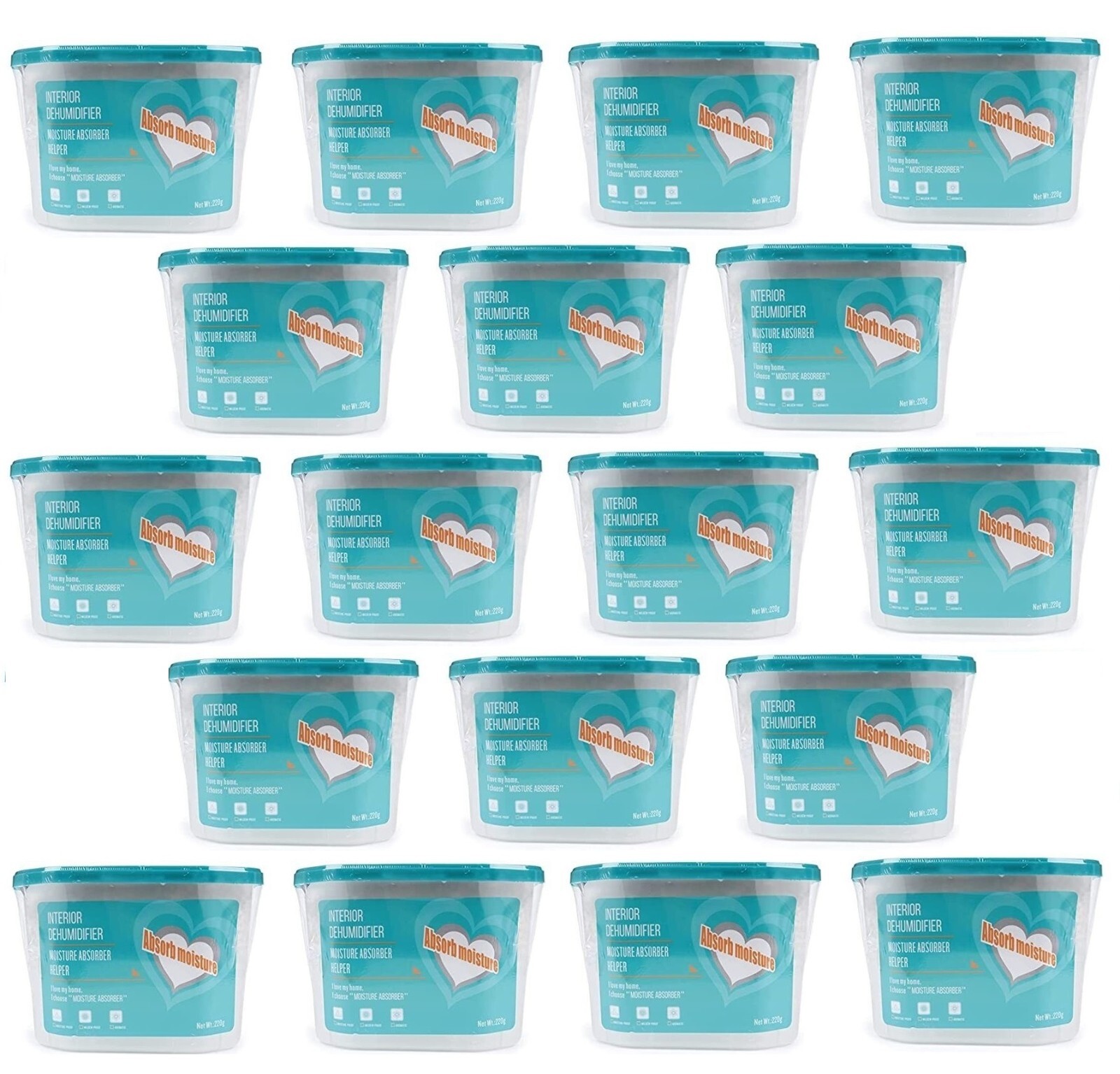 18 X Dehumidifier Interior Damp Trap Mould Moisture Mildew Remover ...