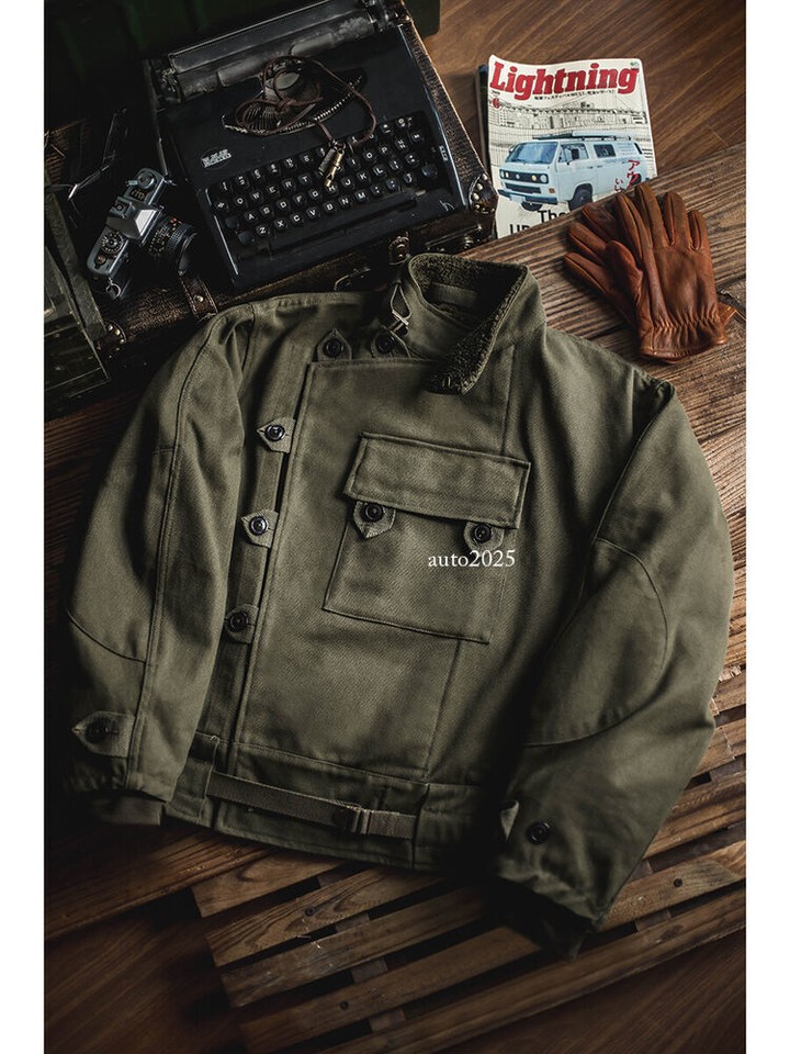 Winter Warm Cotton Swedish Motorcycle Jacket Men's Removable Liner Coat ...