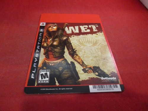 Wet Playstation 3 PS3 Blockbuster Store Promo Display Card ONLY | eBay