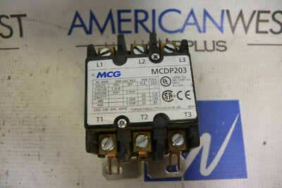 MCG MCDP203 30 AMP CONTACTOR WITH 120V COIL - USED | eBay