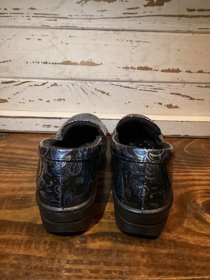 Easy Works Women Size 9.5m Work Shoes By Easy Street Black & Blue ...
