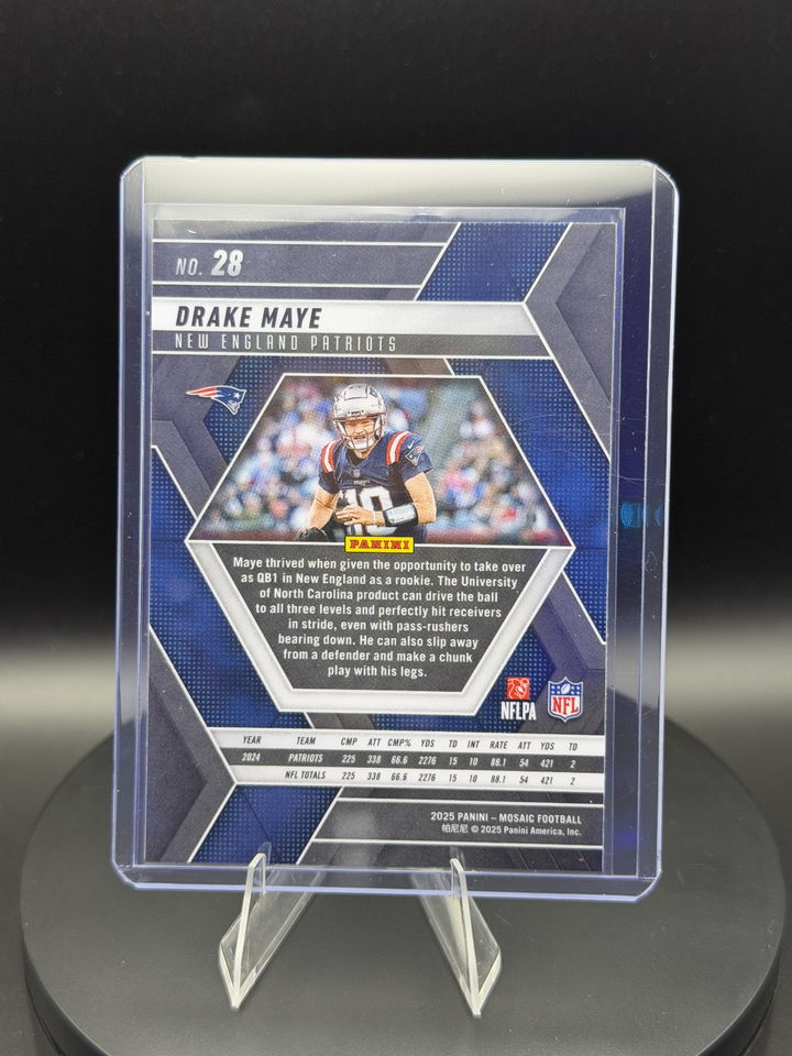 Drake Maye 2025 Panini Mosaic #28 New England Patriots | eBay