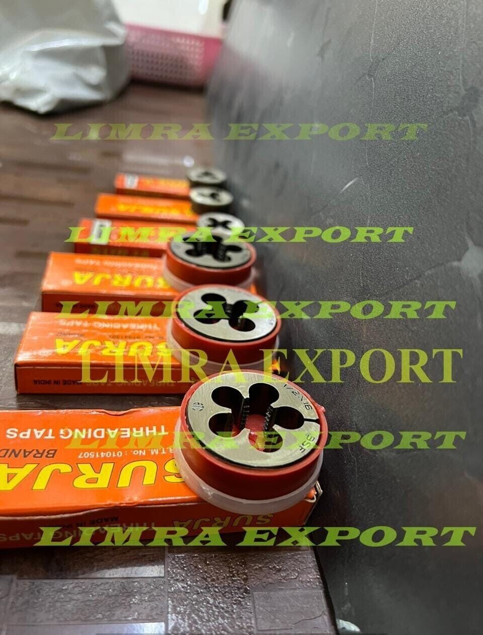 BSW LEFT HAND THREAD TAP AND DIE SET 3/16,1/4,5/16,3/8,7/16,1/2 ENGLISH ...