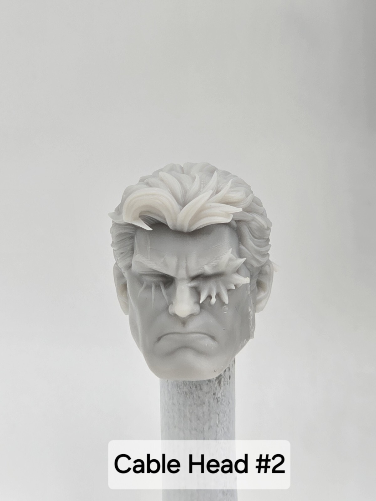 3d Print X-MEN CABLE HEAD #2 1:10 7" MARVEL Select McFarlane DC ...