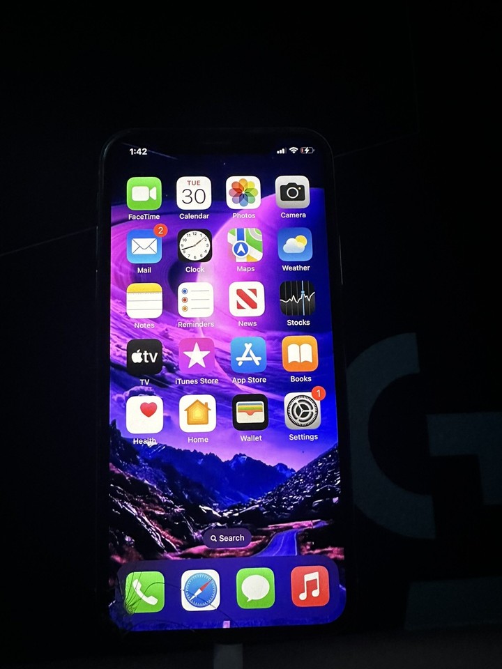 Apple iPhone X - 64GB - Silver (Verizon) A1865 (CDMA + GSM ...