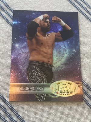 2022 Upper Deck Skybox Metal Universe AEW Purple Spectrum Scorpio Sky R ...