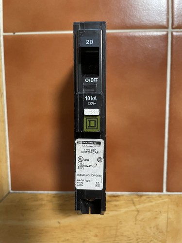 Square D QO120PCAFI 1P 20Amp 120V AFCI Breaker | eBay