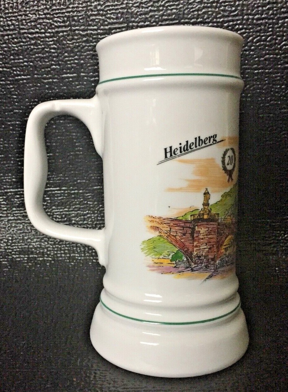 Vintage Heidelberg Beer Mug Stein 1974-1994 20 Anniversary Intl ...