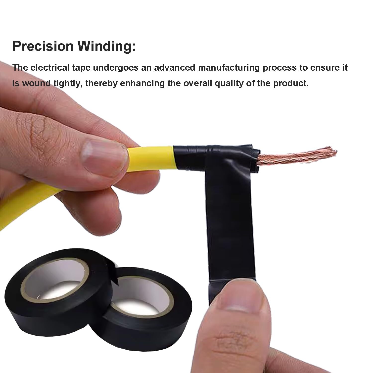 3/4'' Wide Electrical Tape, Voltage Level 600V Dust-Proof,Adhesive for ...