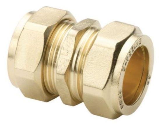 15MM Straight Compression COUPLING Brass Coupler Pipe Fitting 15mm ...
