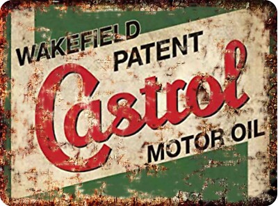 Retro Castrol Wakefield Metal Sign Car Workshop Garage (A4 Approx ...