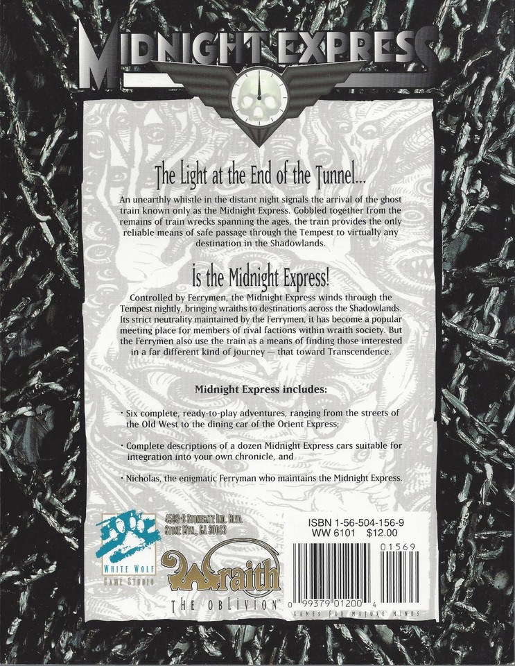 Wraith The Oblivion RPG Midnight Express SC NEW White Wolf WW6101 | eBay