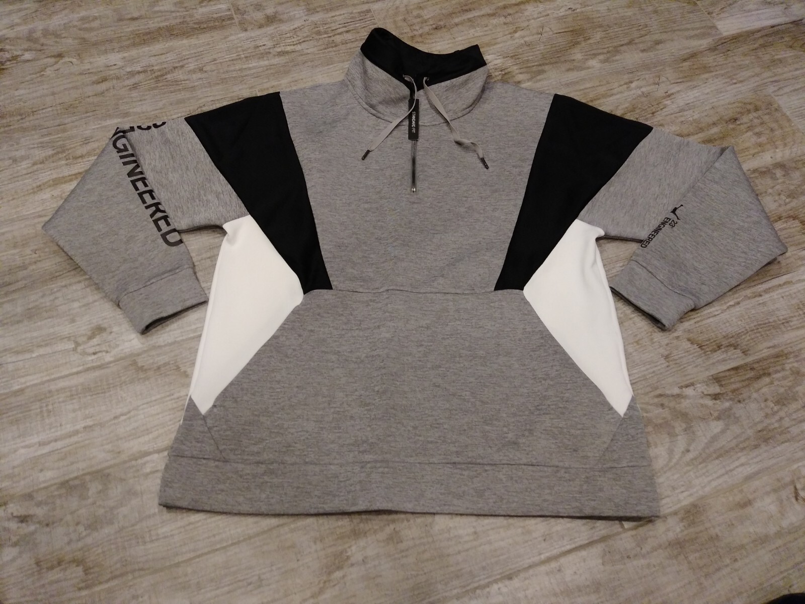 Jordan 23 Engineered Flight Tech Jacket AO0408-091 Grey/Blk-Wht Men's ...