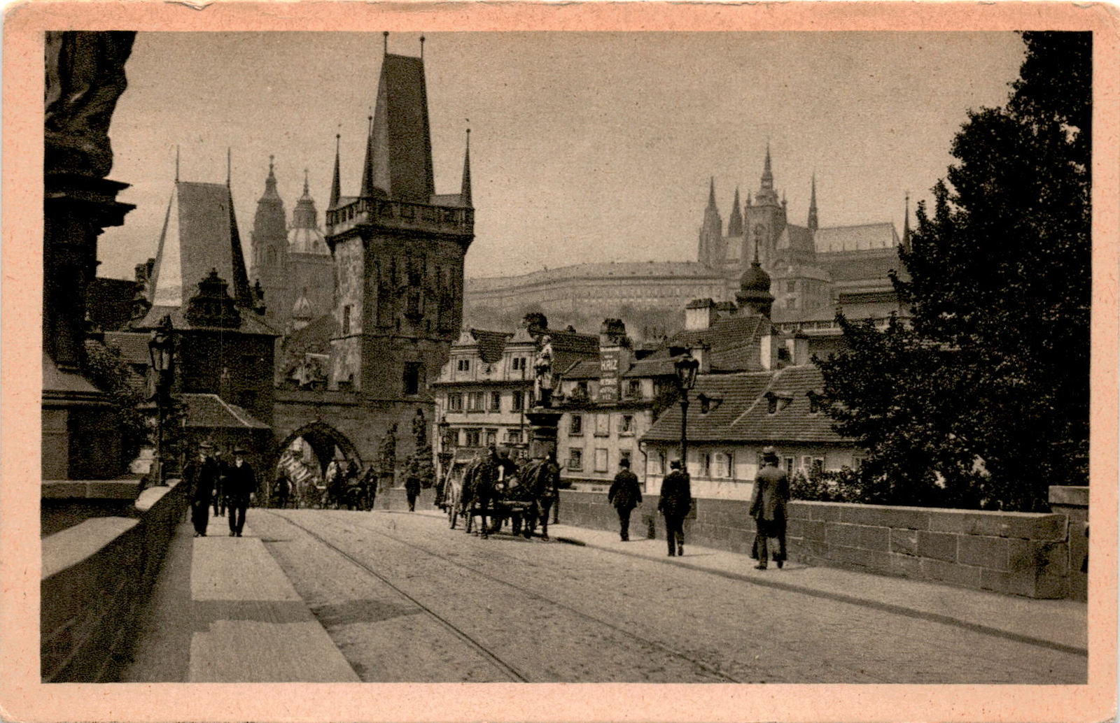 Vintage Prague Postcard with Towers, Tourist Offices, and Photography ...