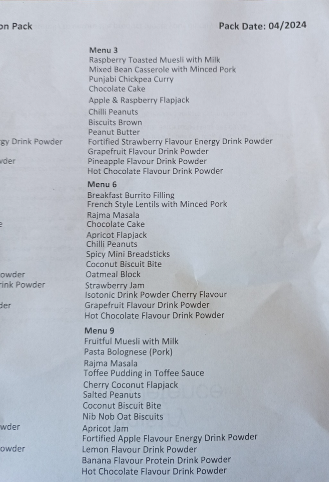 10 X British Military Army Style 24hr Rations Packs Camping MRE Meals ...