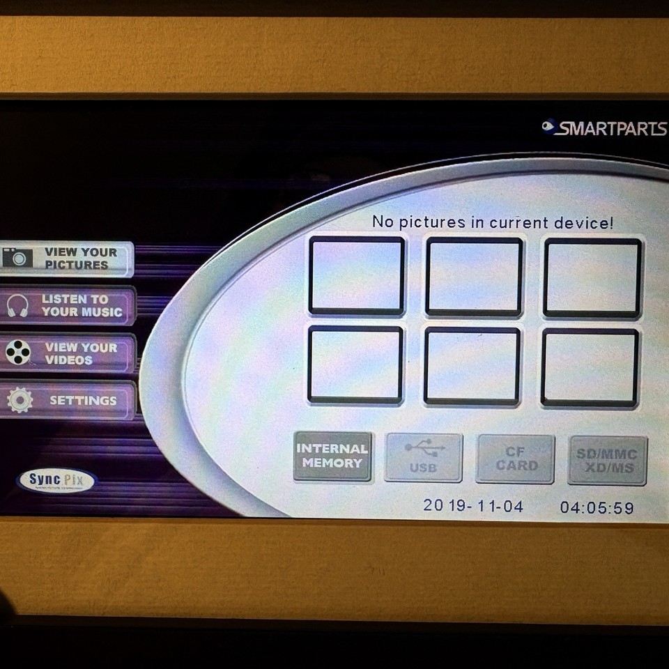 SMARTPARTS 7" Digital Picture Frame 256MB SD/MMC/MS/CF Cards & USB | eBay