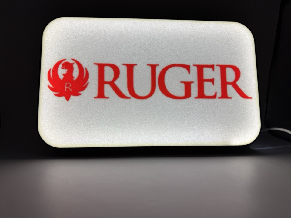 Ruger Firearms Light Up LED Neon Sign With USB- Reloading Shooting ...