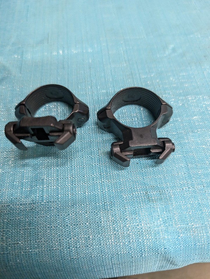 Vintage Millett 1” Angle-Loc Extention lack Steel Scope Rings Set ...