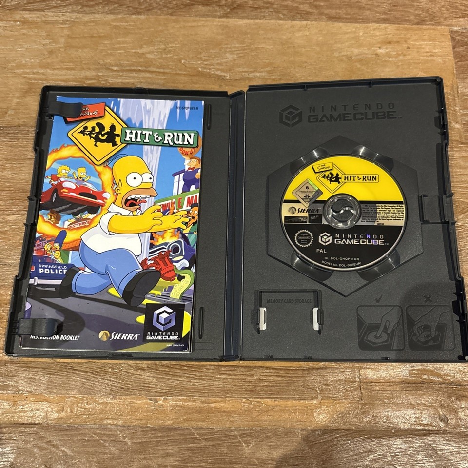 The Simpson’s Hit & Run Nintendo Game Cube (PAL) With Manual Nice ...