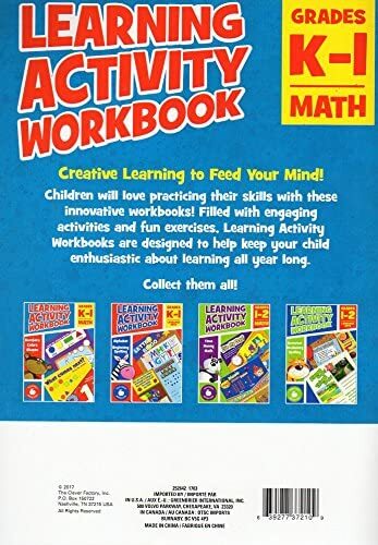 Learning Activity Workbook - Math Grades K 1 - Teacher Approved | eBay