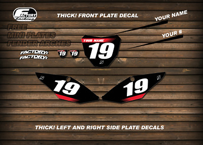 HONDA CRF CR MODELS Printed Race Number Backgrounds MOTOCROSS MX ...