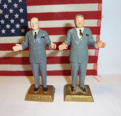 2 PRES HARRY TRUMAN hong kong and rare taiwan(eyes) Marx Presidents 2.5 ...