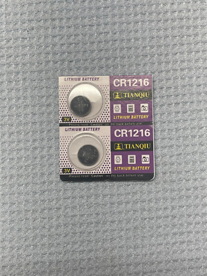 2 Pack CR1216 1216 Lithium 3v Battery KEYLESS FOB TOYS DEVICE US Free ...