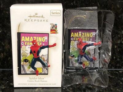 2009 Hallmark Comic Book Heroes SPIDER MAN 70 Years Marvel Comics Ornament #2 | eBay