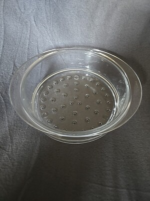 PRINCESS HOUSE Nouveau Clear Glass Steamer Strainer Made in FRANCE | eBay