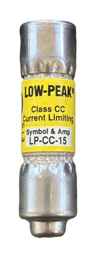 Bussmann LP-CC-15 Low-Peak Fuse 15A 600V Time-Delay Dual-Element Class ...