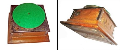 c1904 VICTOR Type "R" (Royal) OUTSIDE HORN PHONOGRAPH Base FOR PARTS ...