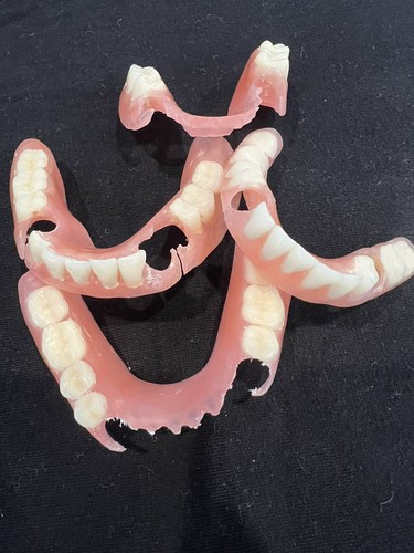 Flipper/stayplate 1 Upper Flexible, 3 lower flexible false teeth ...
