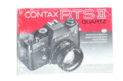 Contax RTS II Quartz Instruction Manual | eBay