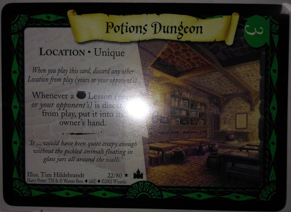 HARRY POTTER ADVENTURES HOGWARTS TCG CCG Potions Dungeon 022 REG | eBay