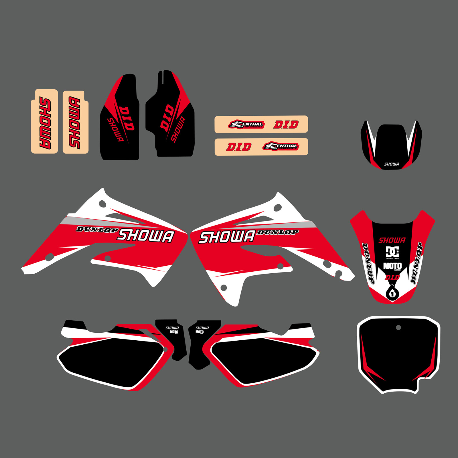 MX Graphics Kit Decals Stickers For Honda CR85 CR 85R CR85R 2003-2010 ...