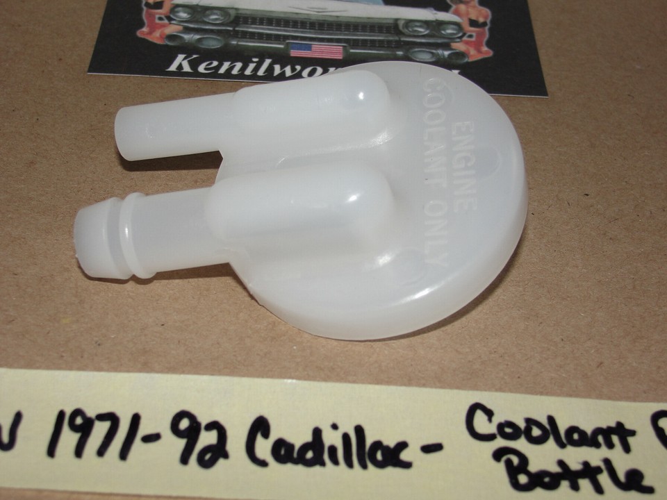 NEW 1971-1992 CADILLAC RADIATOR COOLANT RESERVOIR OVERFLOW BOTTLE LID ...