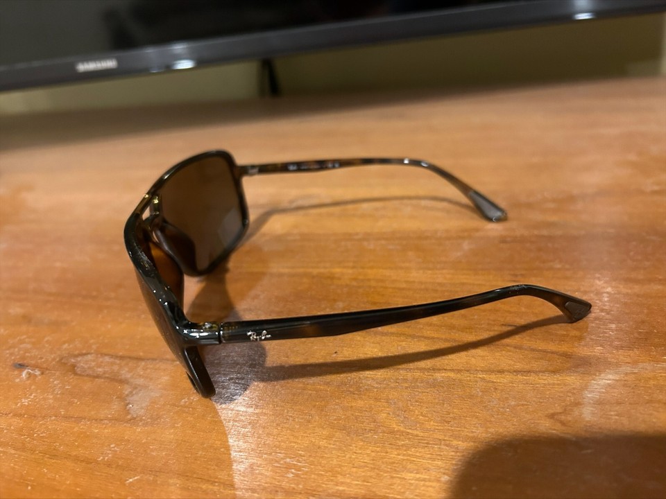 Ray Ban 4375 Polished Havana Dark Brown Lens | eBay