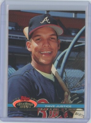 DAVE JUSTICE 1991 Topps Stadium Club #26 Braves | eBay