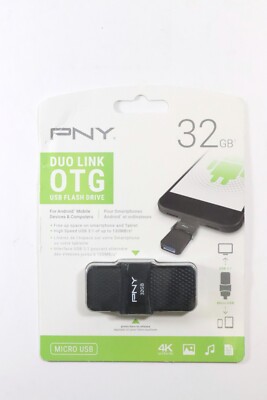 PNY Duo Link OTG 32GB USB Flash Drive 3.1 Micro USB To Standard USB ...
