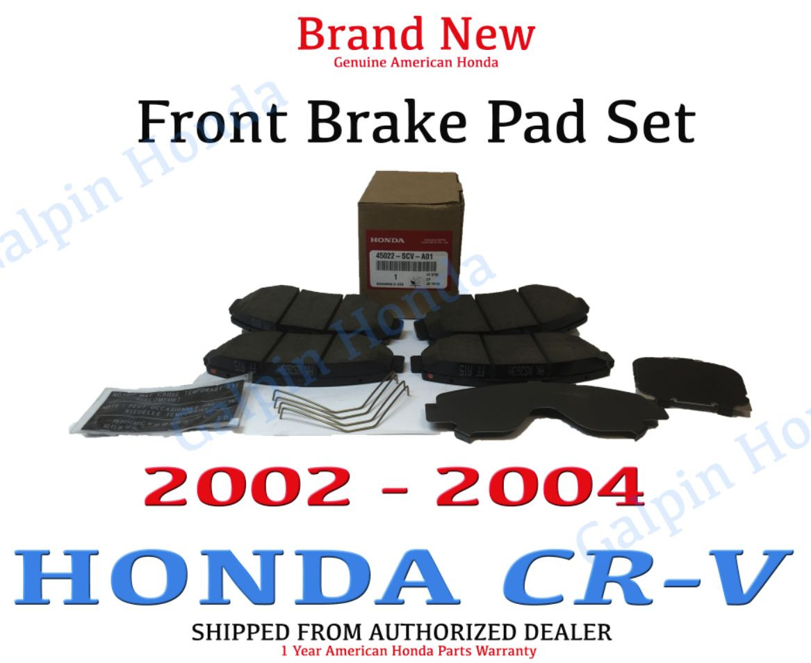 2002-2004 Honda CR-V Genuine Factory OEM Front Brake Pad Set (45022-SCV ...